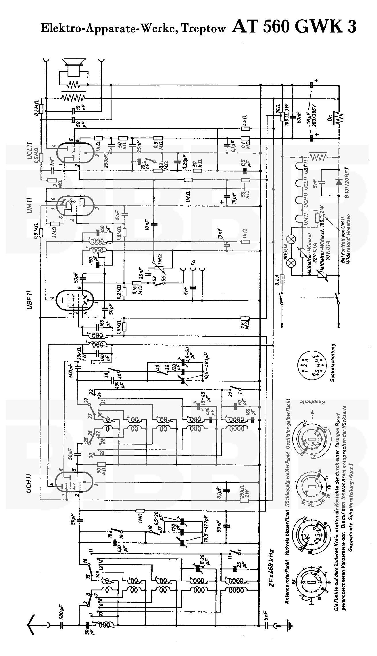 Schaltplan für EAT Typ: AT 560 GWK